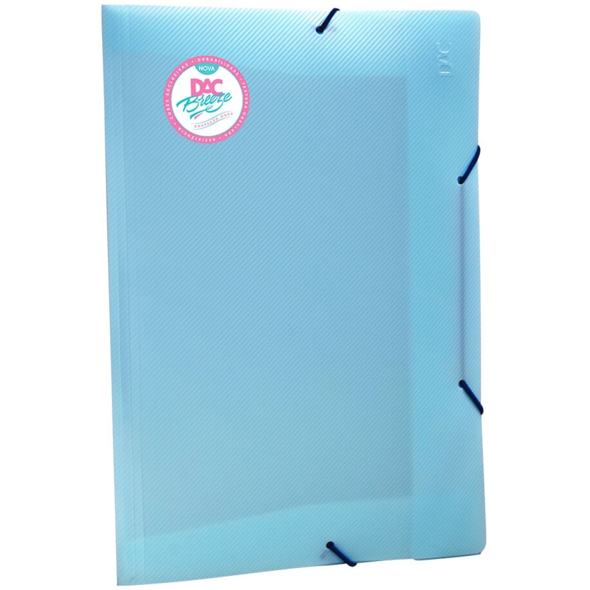 PASTA COM ELASTICO BREEZE AZUL PASTEL 801PP-AZ DAC