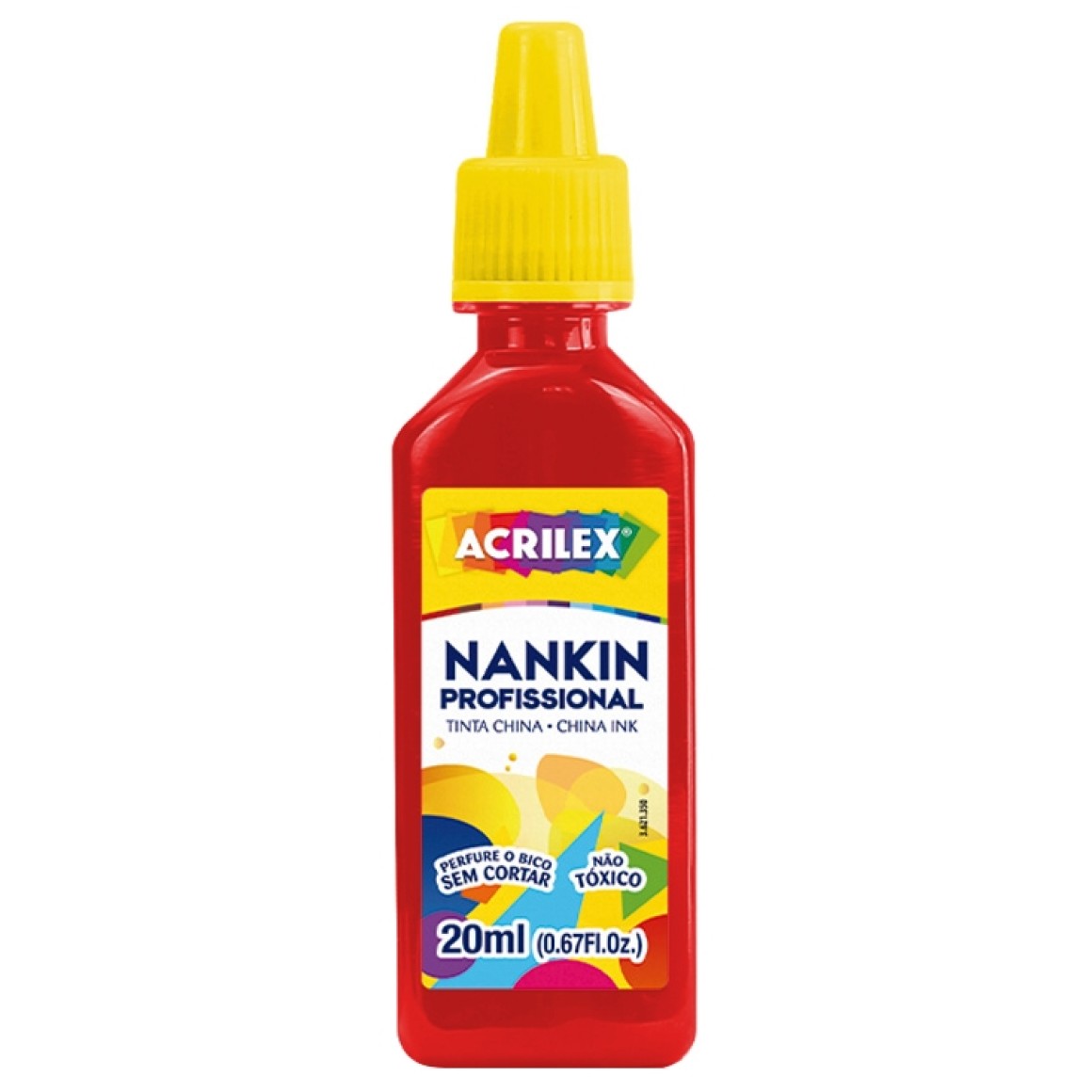 TINTA NANKIN 20ML VERMELHO FOGO ACRILEX