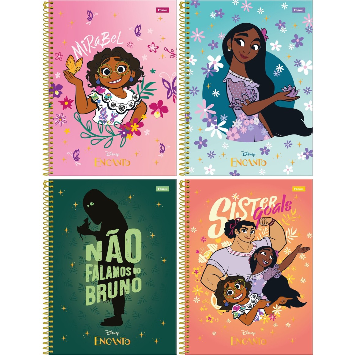 CADERNO 1X1 ENCANTO 80FLS FORONI